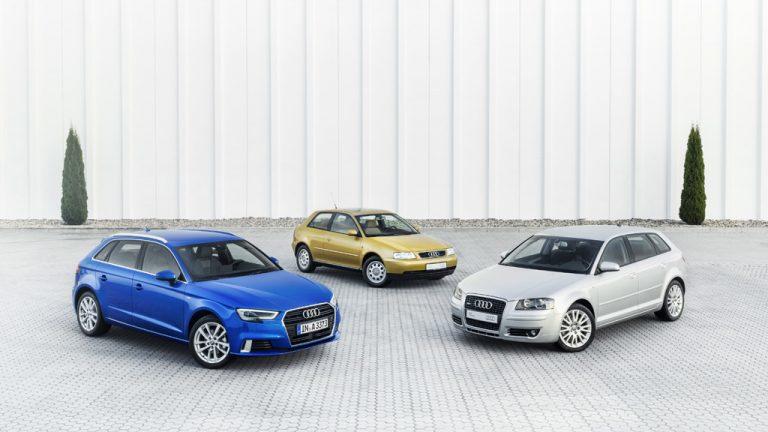 20 años de evolución e historia del Audi A3 foto a foto